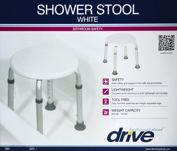 Drive Shower Stool - White